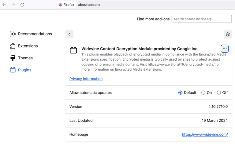 Firefox DRM Basics and How to Enable Disable Content Protection - VdoCipher Blog